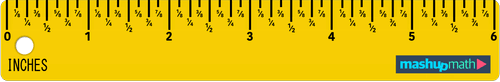 Free Printable Ruler with Fractions — Mashup Math