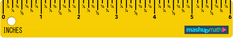 Free Printable Ruler with Fractions — Mashup Math