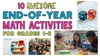 10 Awesome End of Year Math Activities for Grades 1-8 — Mashup Math