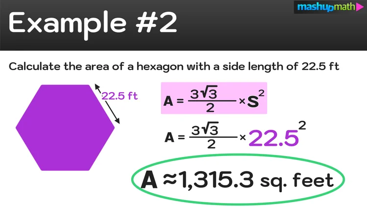 How to Find the Area of a Hexagon in 3 Easy Steps — Mashup Math