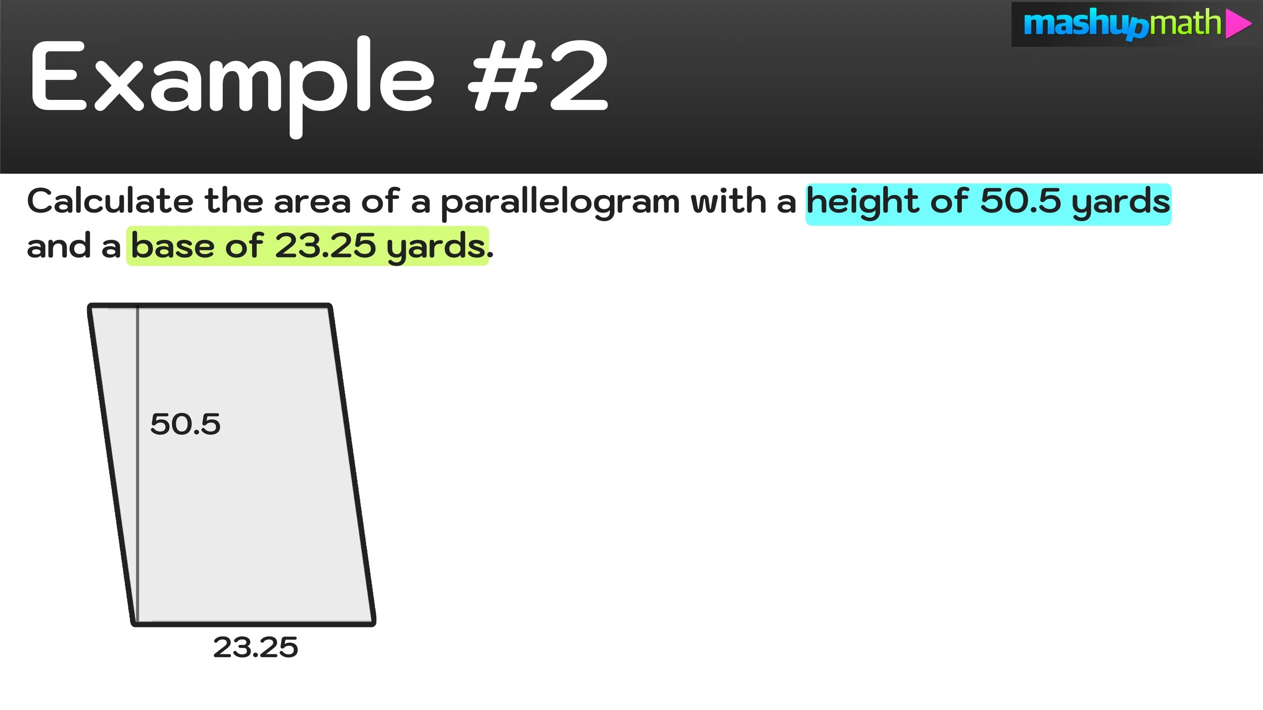 How to Find the Area of a Parallelogram in 3 Easy Steps — Mashup Math