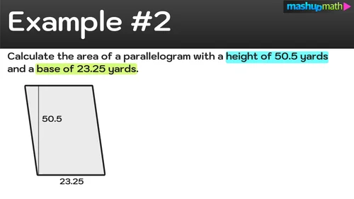 How to Find the Area of a Parallelogram in 3 Easy Steps — Mashup Math