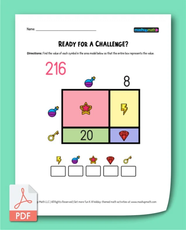 Free 4th Grade Math Puzzles (Printable) — Mashup Math
