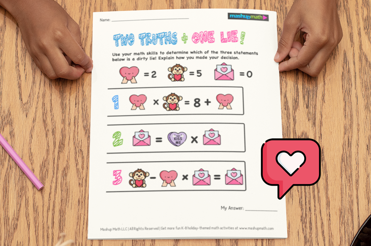 Valentine S Day Fraction Worksheets Valentine's Day Math Activities