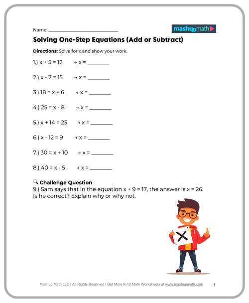 Free 5th Grade Math Worksheets—Printable w/ Answers — Mashup Math