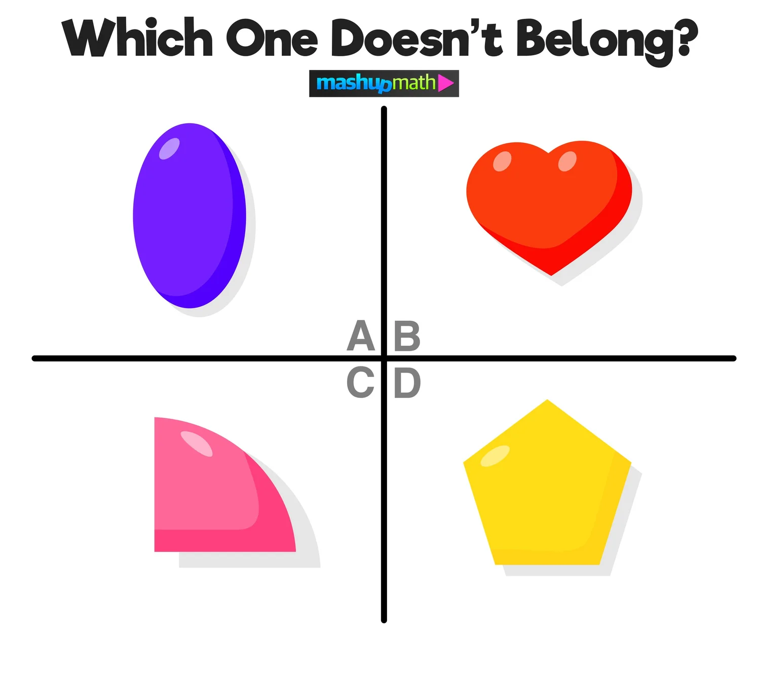 Which One Doesn't Belong? Free Math Activities for Grades 1-8 — Mashup Math