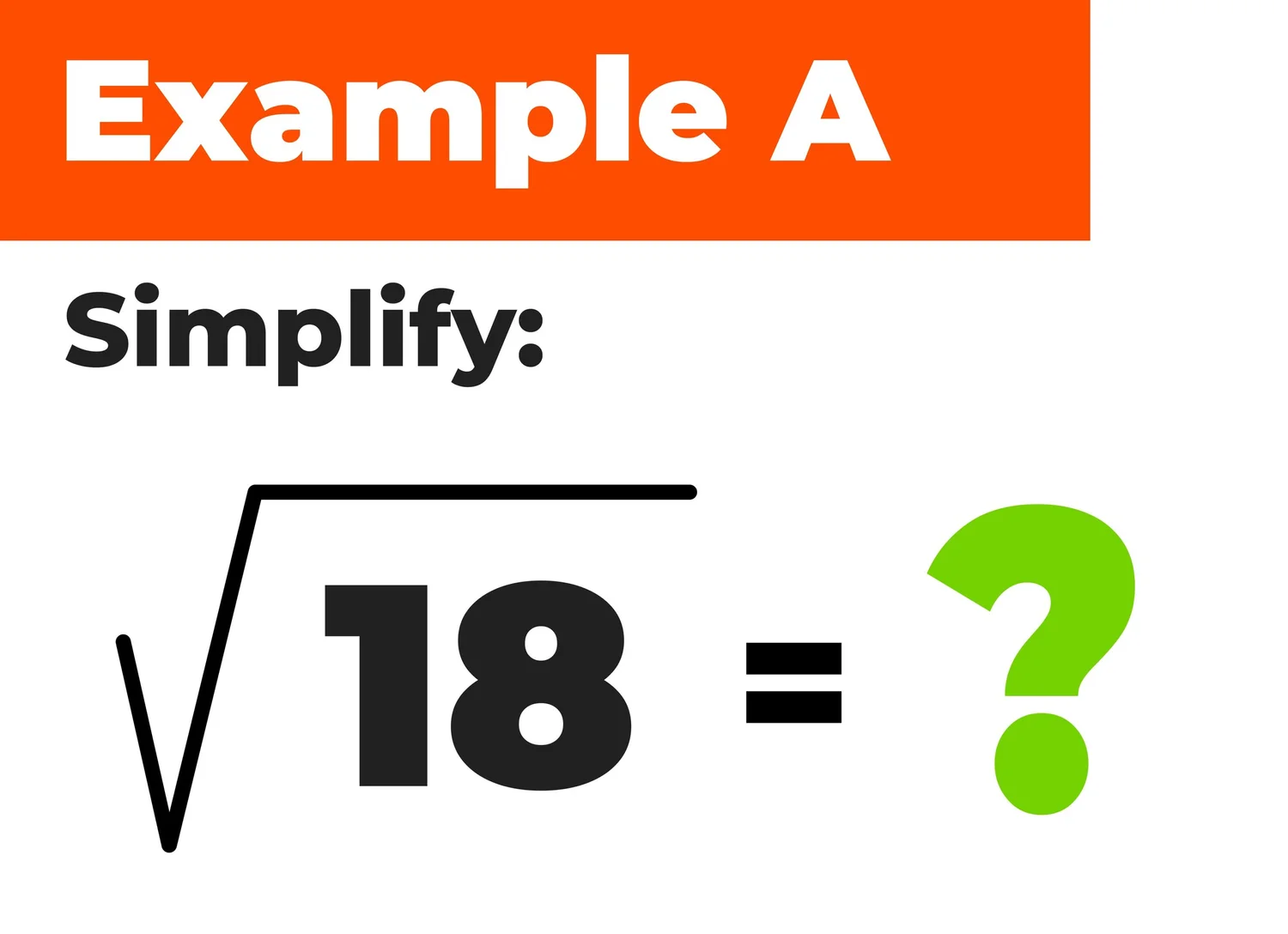 How to Simplify a Square Root in 3 Steps — Mashup Math