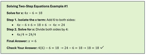 Free Two Step Equations Worksheets — Mashup Math