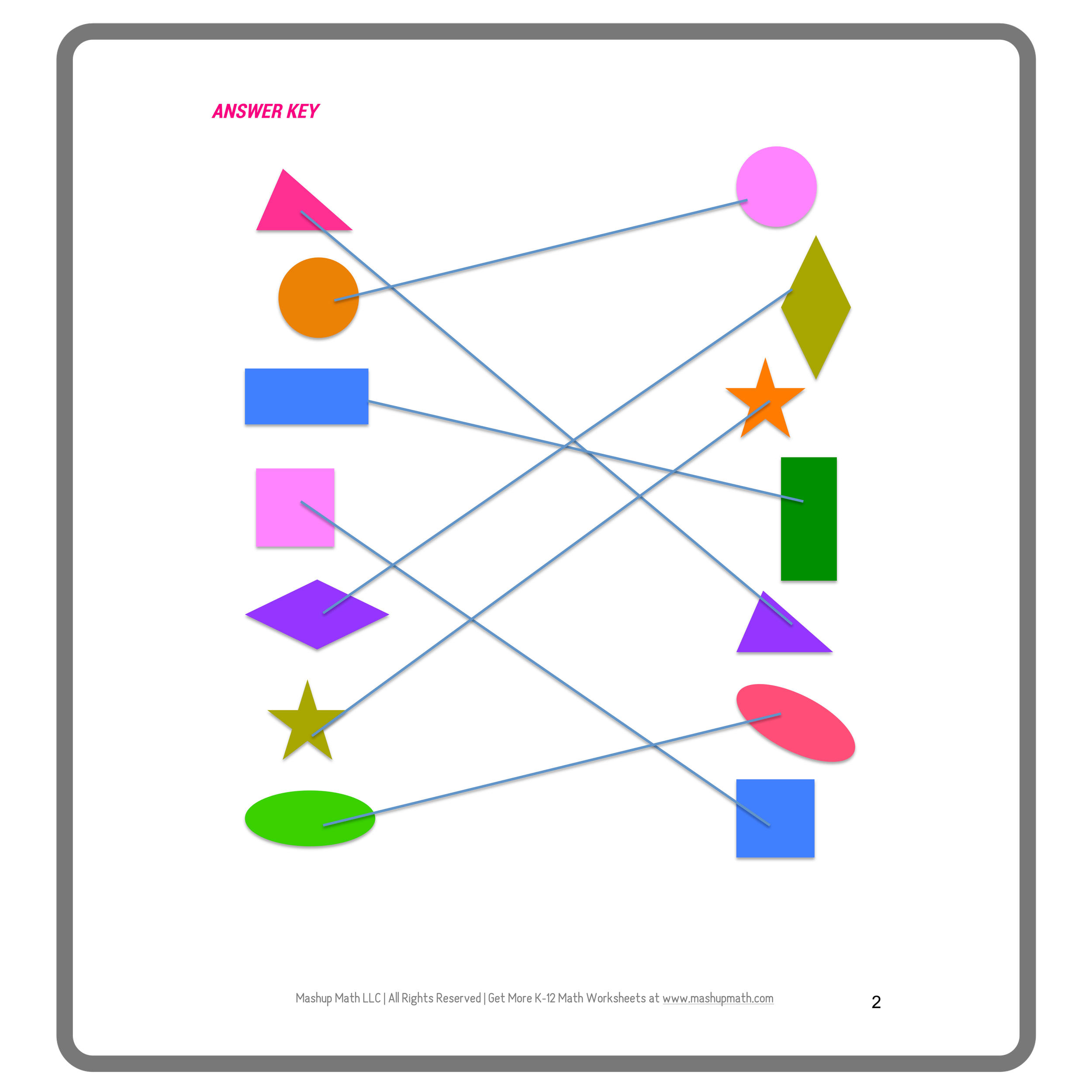 Free Shapes Worksheets—Printable — Mashup Math