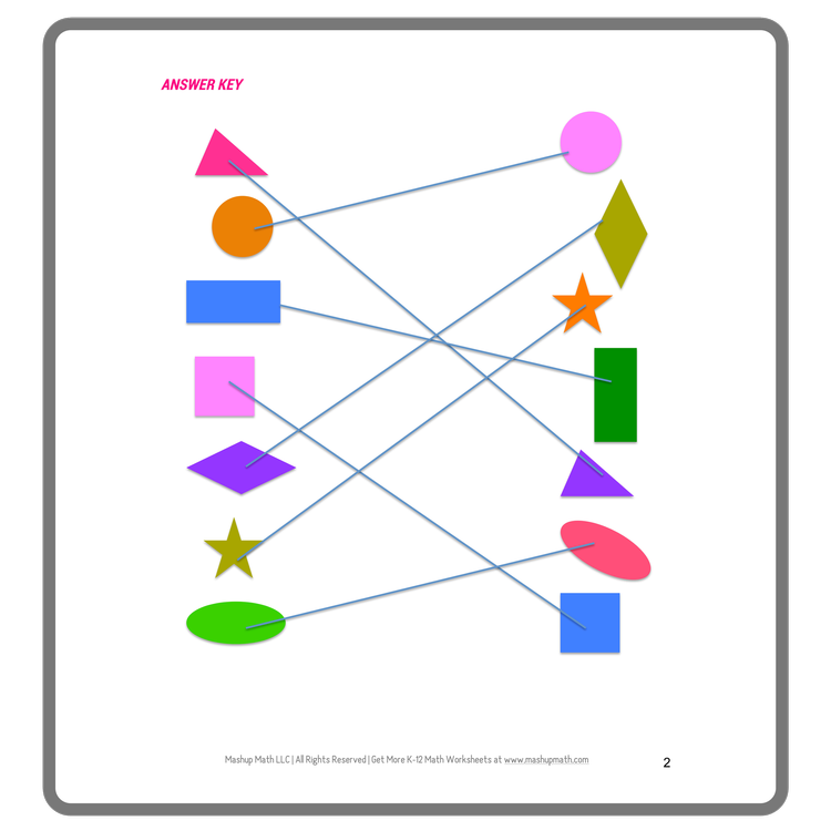 Free Shapes Worksheets—Printable — Mashup Math