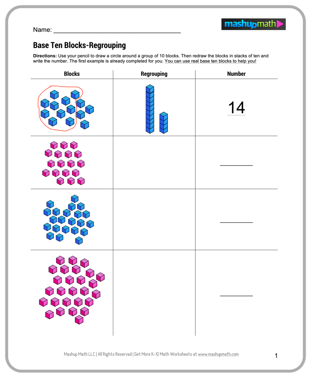 Free 2nd Grade Math Worksheets—Printable w/ Answers — Mashup Math