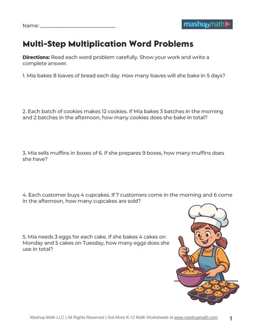 Math Word Problems for Grades 3-5 — Mashup Math