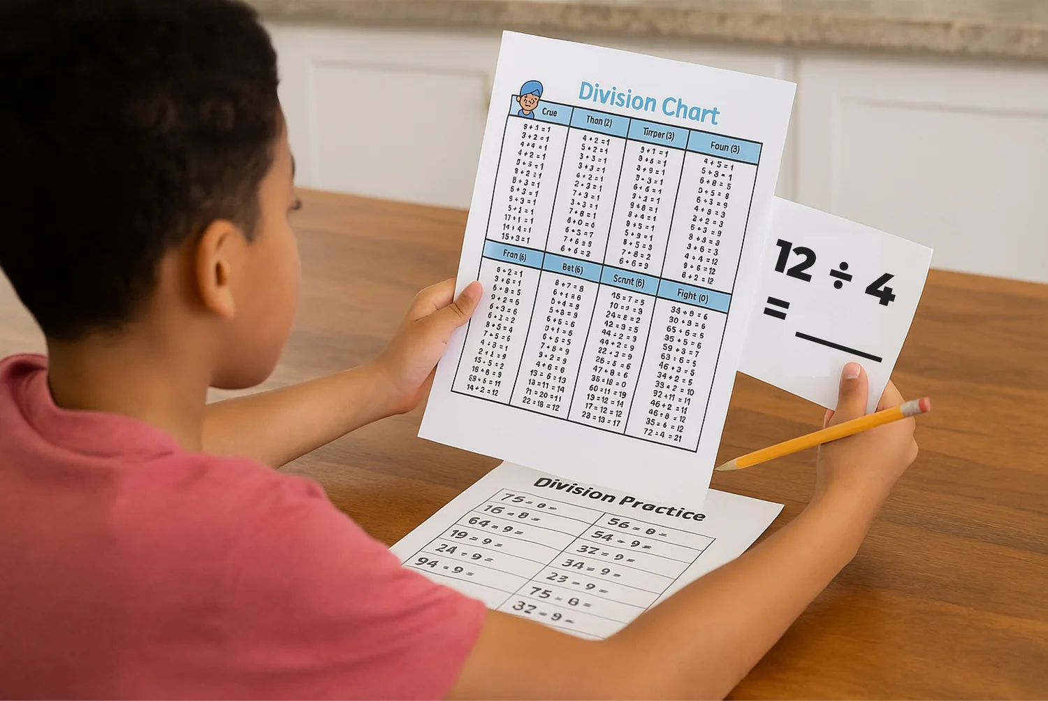 Free Division Chart —Printable PDF — Mashup Math