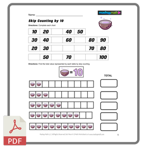 Free Skip Counting Worksheets—Printable with Answers — Mashup Math