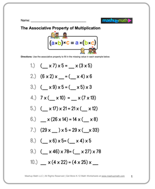 Free Algebra 1 Worksheets—Printable w/ Answers — Mashup Math