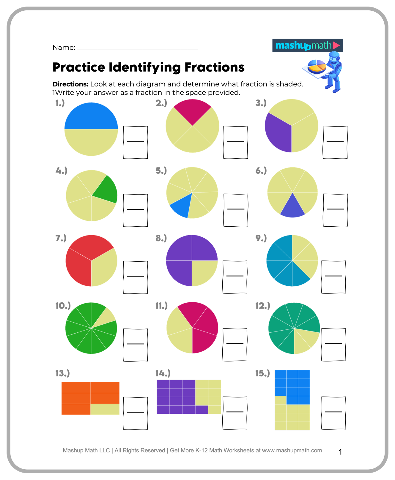 Free 4th Grade Math Worksheets—Printable — Mashup Math
