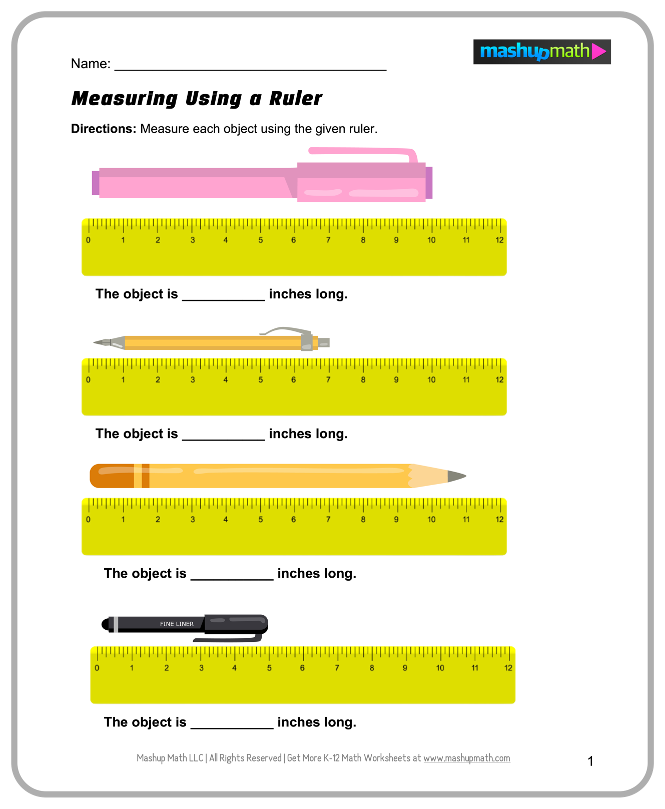 Free 3rd Grade Math Worksheets—Printable w/ Answers — Mashup Math