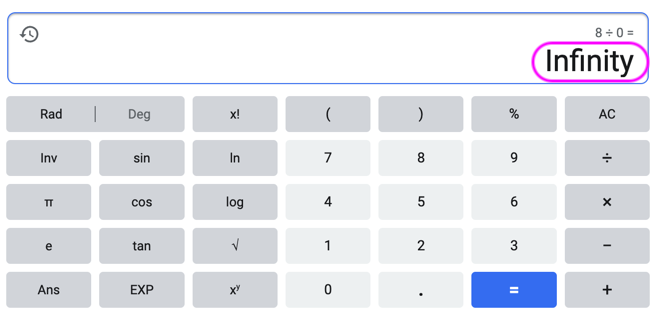 How to Get Infinity on a Calculator—Explained — Mashup Math