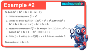 Dividing Polynomials Worksheets with Answers — Mashup Math