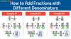 How to Add Fractions with Different Denominators (Step-by-Step ...