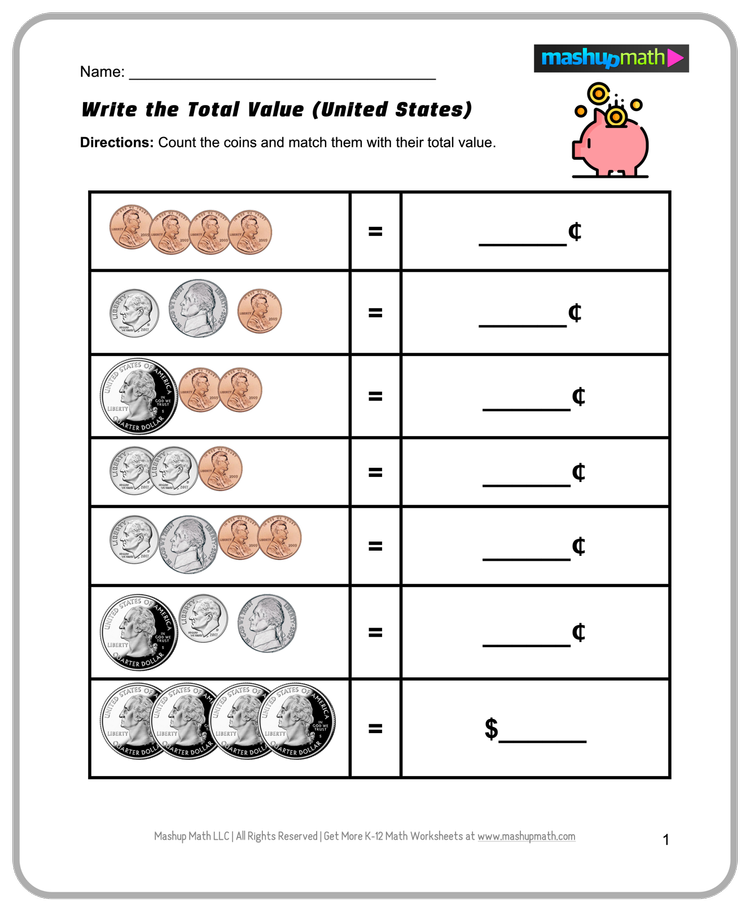 Free 2nd Grade Math Worksheets—Printable w/ Answers — Mashup Math