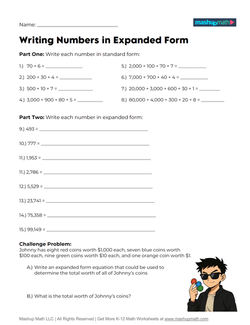 How to Write Numbers in Expanded Form — Mashup Math