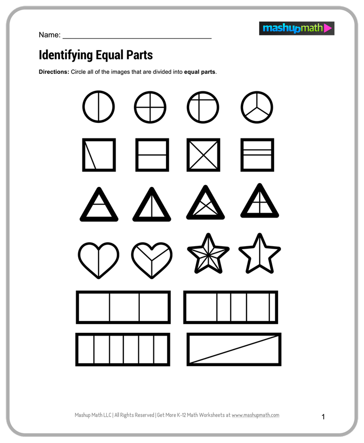 Free 1st Grade Math Worksheets—Printable w/ Answers — Mashup Math