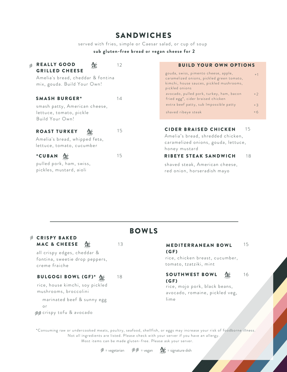 Indianapolis Lunch/Dinner Menu 8.2023 — Ash & Elm Cider Co.