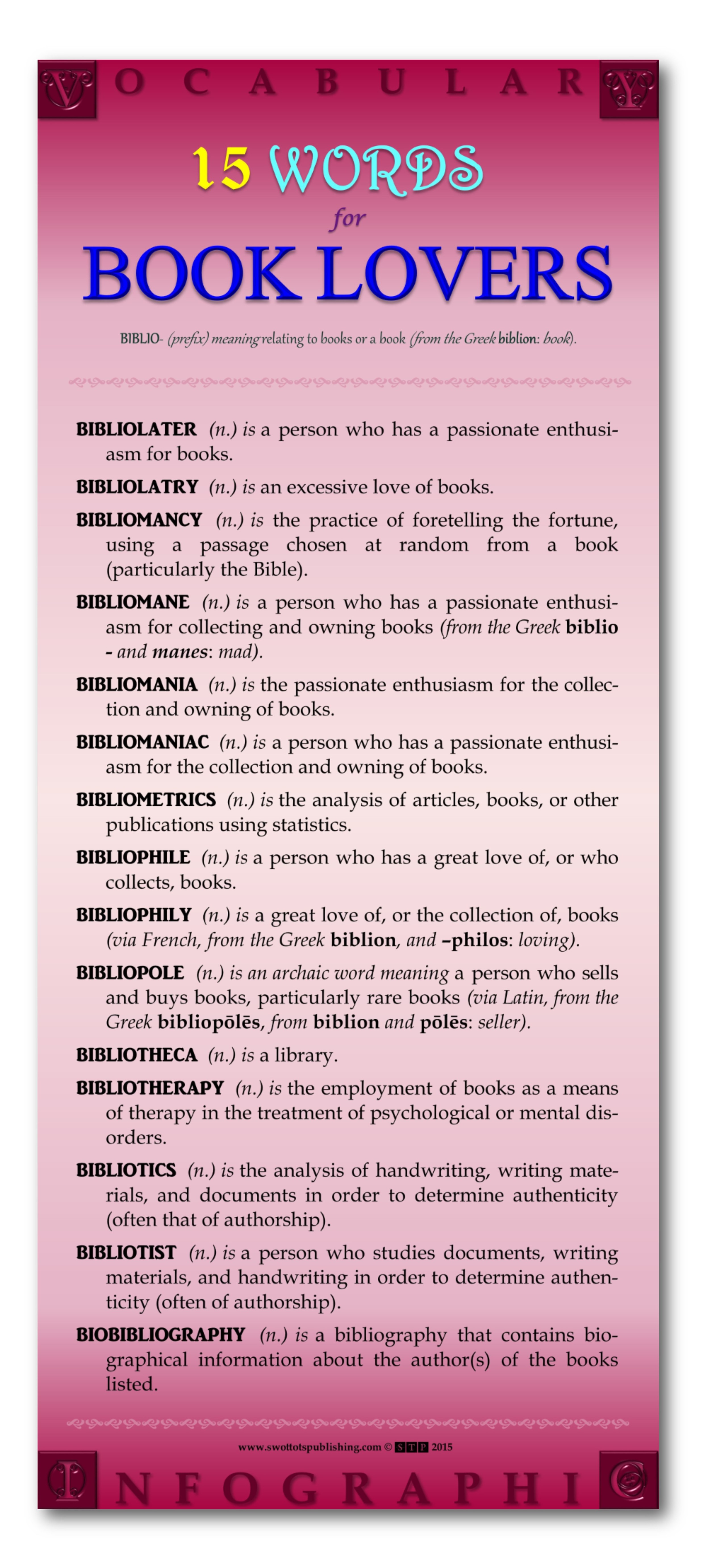 Word Banks: English Language Vocabulary Infographics — STP Books