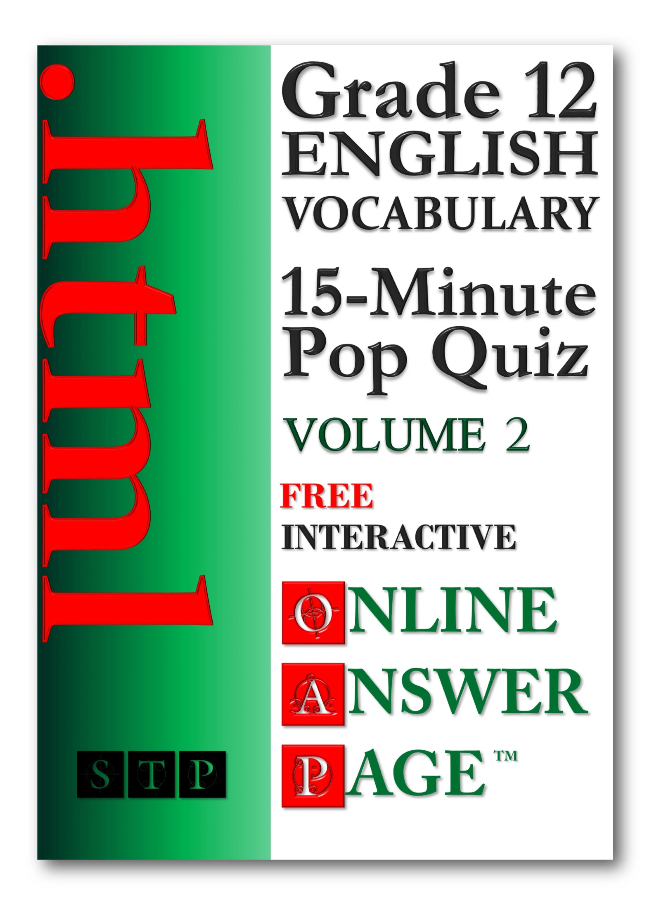 Grade 12 English Vocabulary Pop Quizzes Online Answer Pages Collection ...
