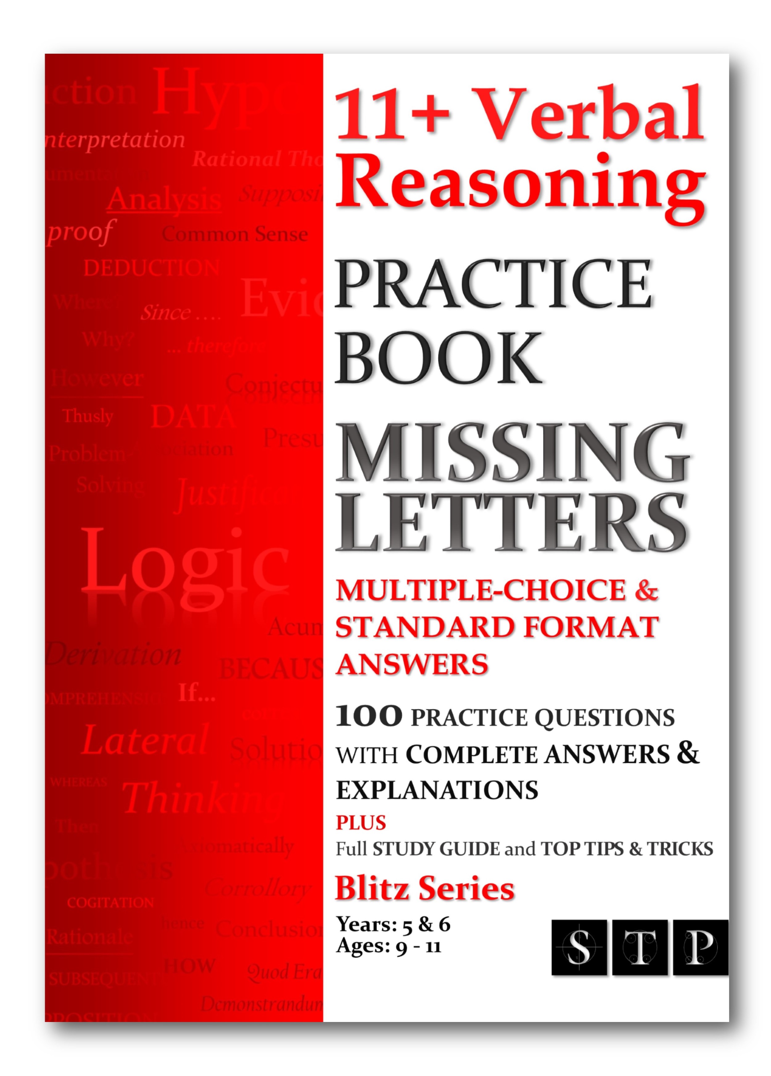 11+ Verbal Reasoning Practice Book: Missing Letters: Multiple-Choice ...