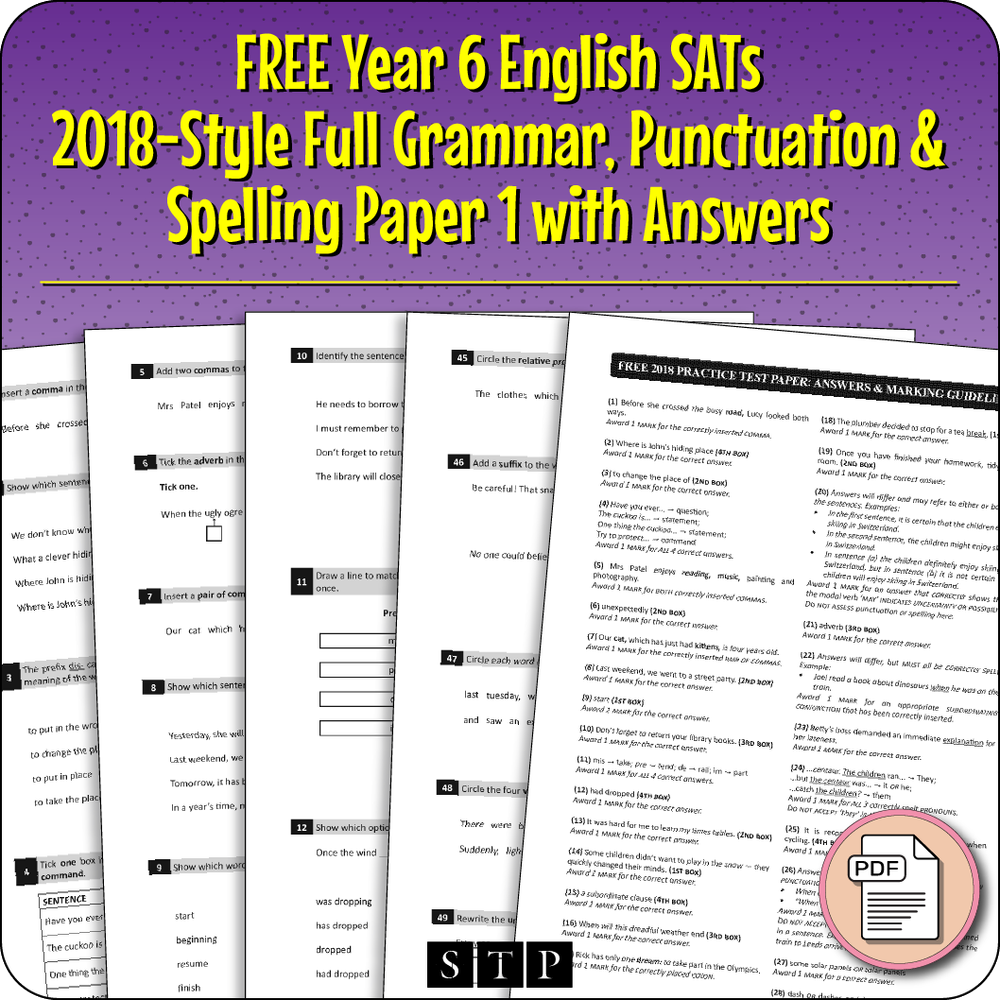 Free KS2 Year 6 SATs Revision Collection — STP Books