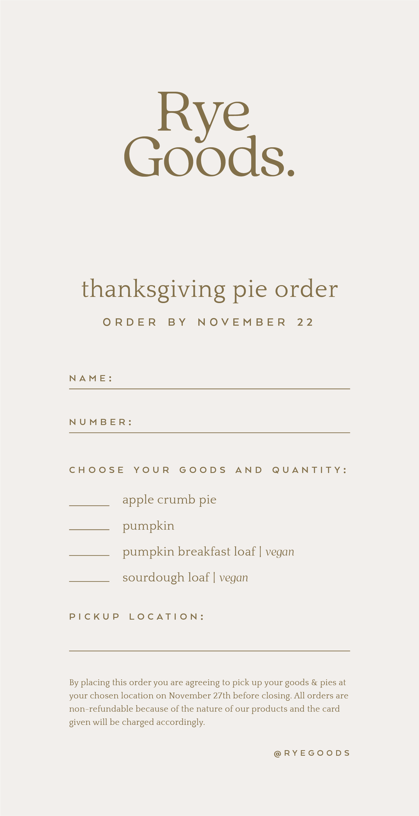 Rye Goods — Andrea Crouse Design