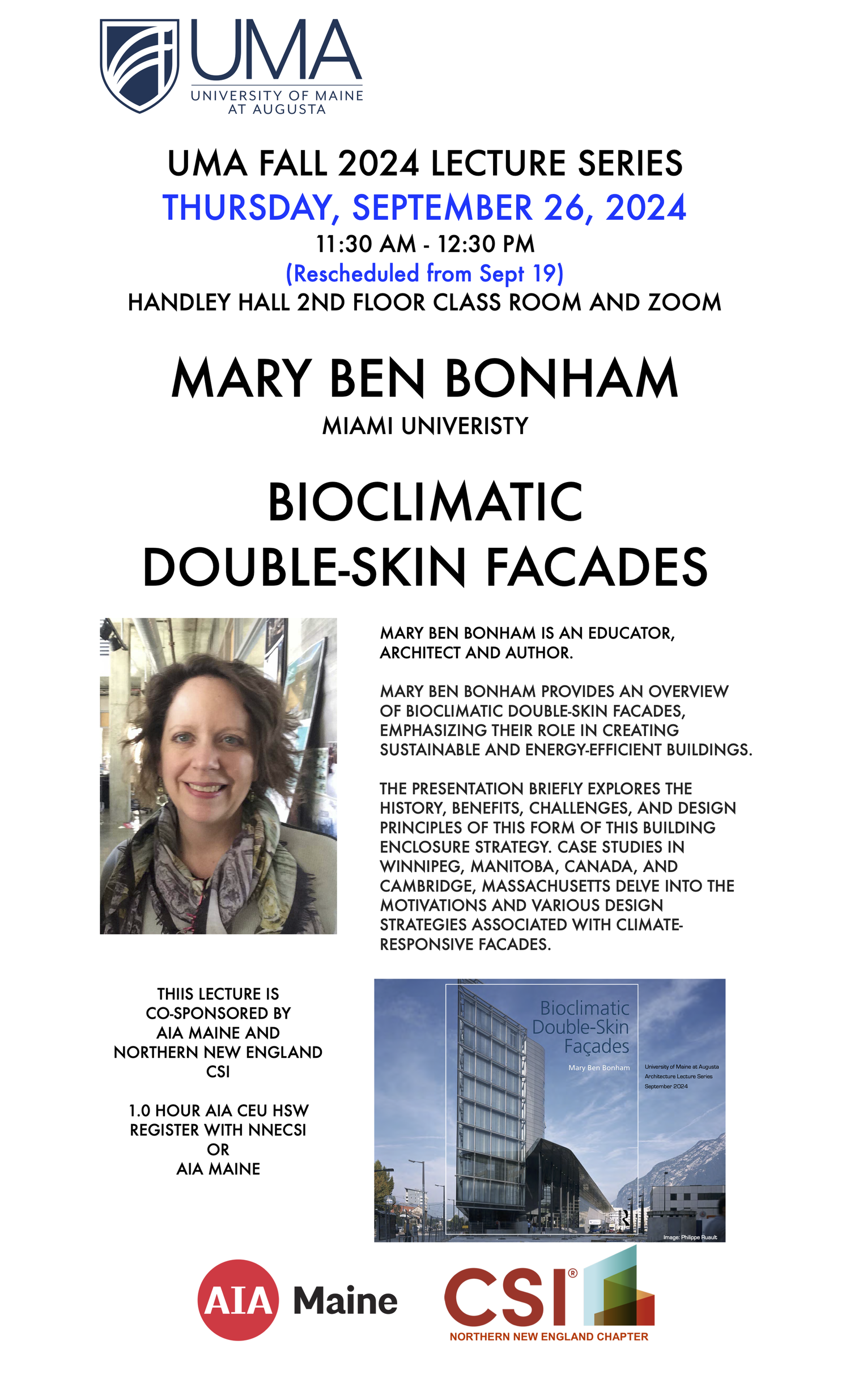 Mary Ben Bonham, Miami University, presents “Bioclimatic Double-Skin ...