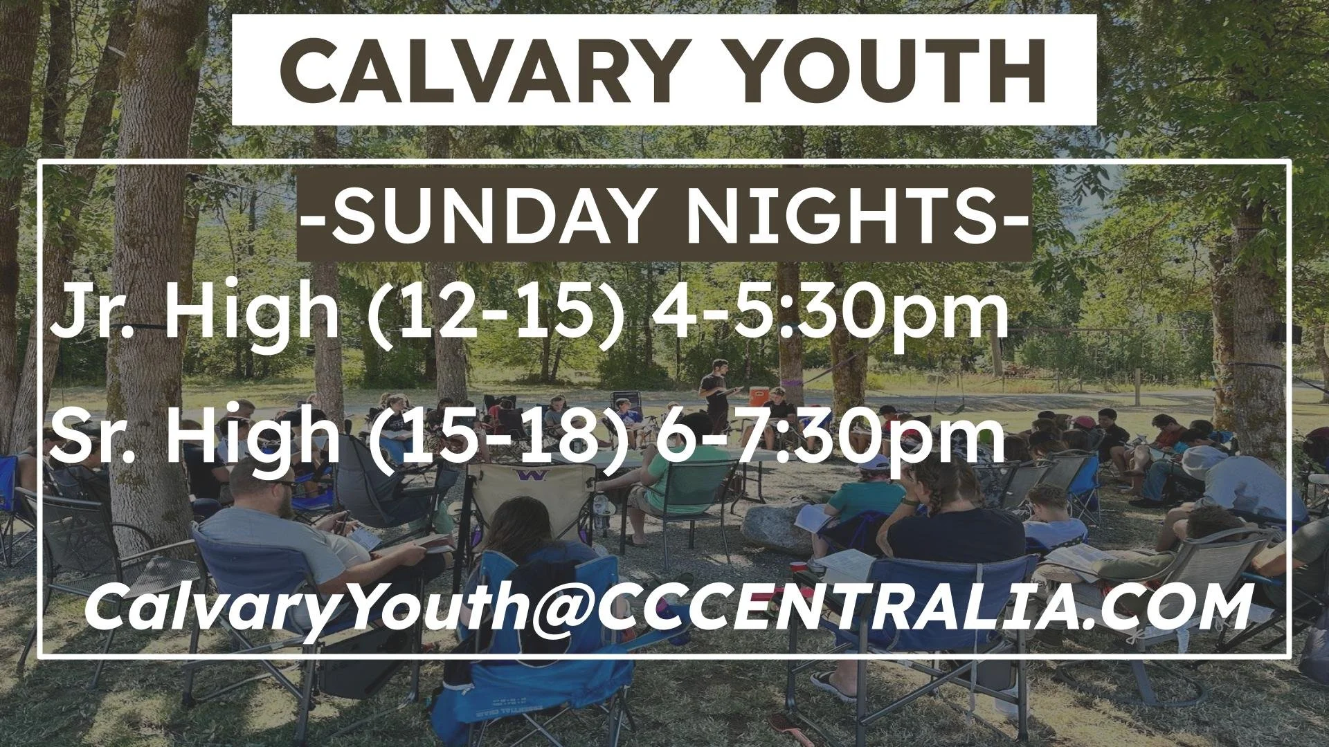Regular Events — Calvary Chapel Centralia