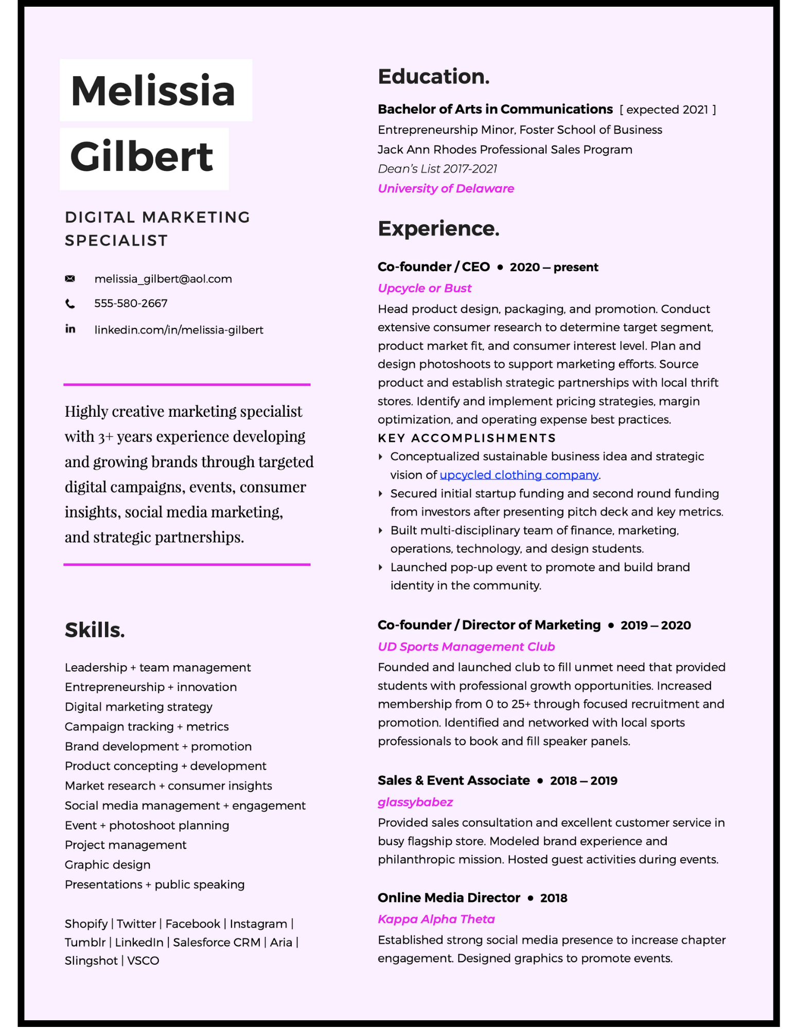Professional Resume Writing Services & Resume Design | Resume by Nico