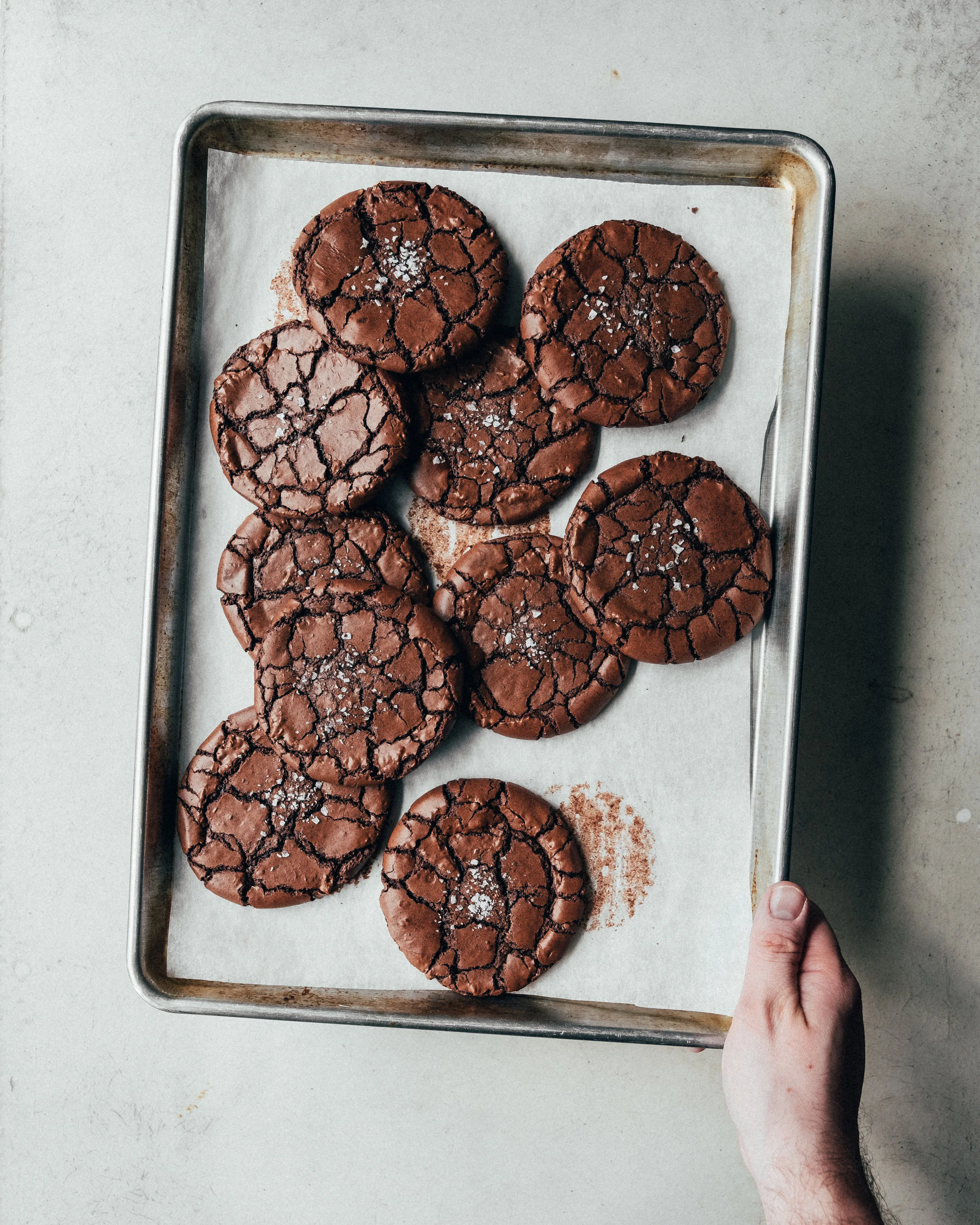 Brownie Crinkle Cookies — The Boy Who Bakes