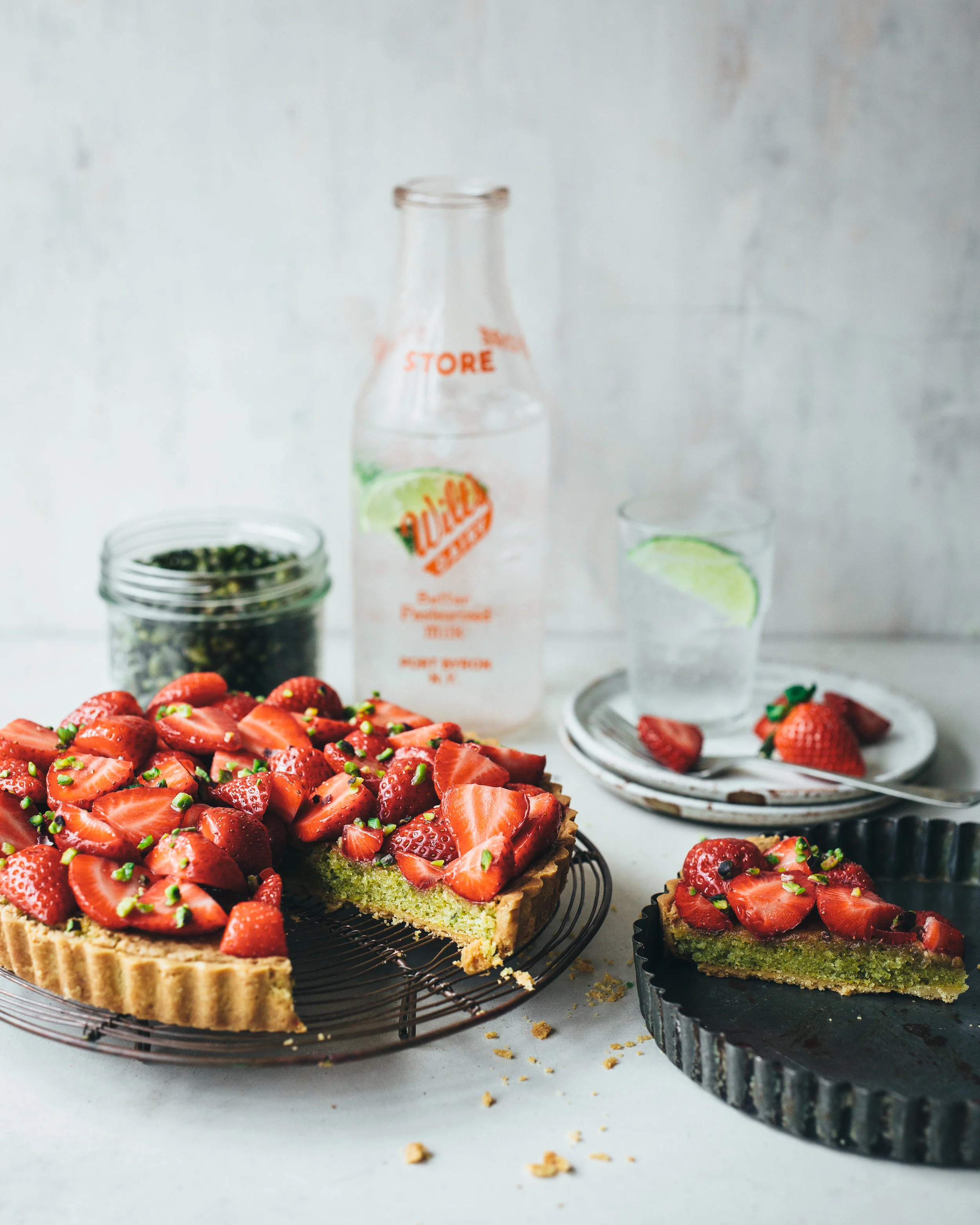 Strawberry and Pistachio Frangipane Tart — The Boy Who Bakes