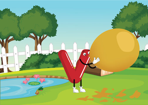 Stories for Kids: The Strong Letter V Freechildrenstories.com