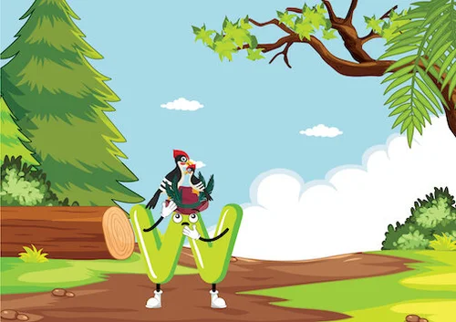 Stories for Kids: The Short Letter W Freechildrenstories.com