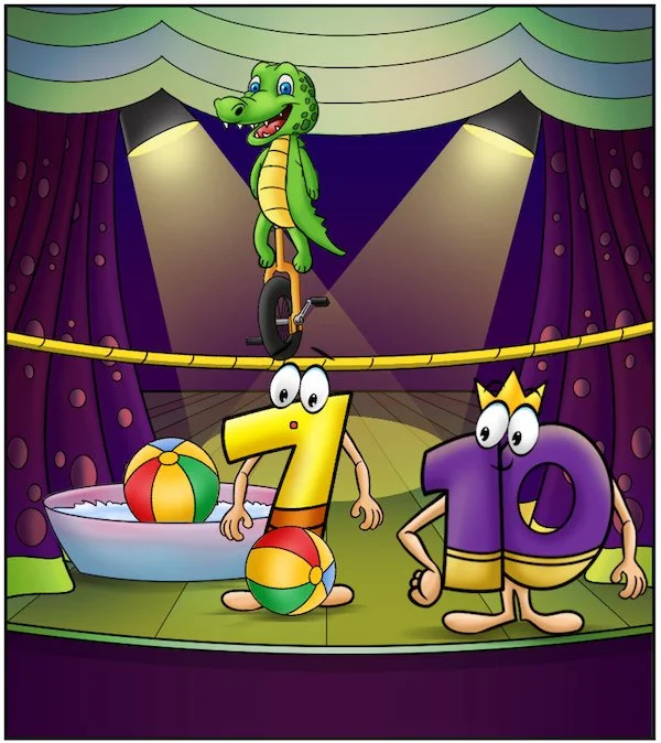 Stories for Kids: The Clumsy Number Seven