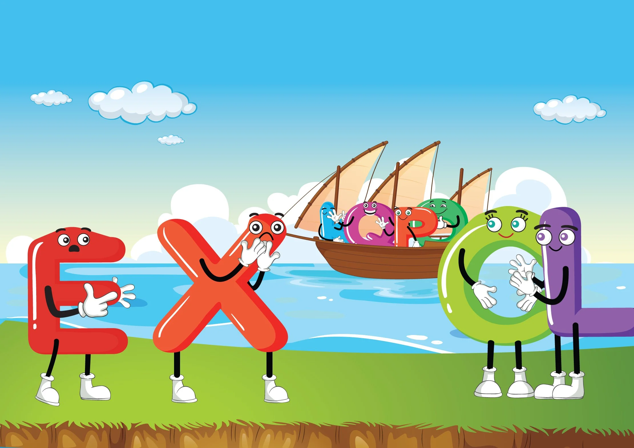 Stories for Kids: The Talktative Letter X Freechildrenstories.com
