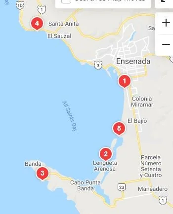 Ensenada Beaches for Cruise Excursion and Day Trips