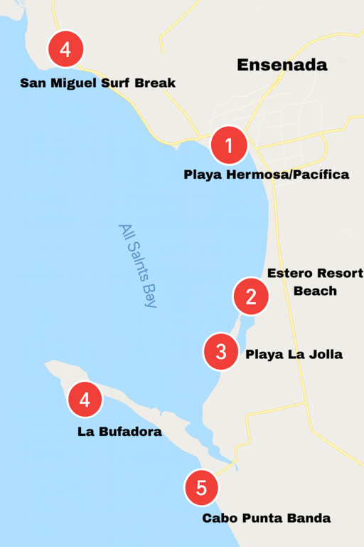 Ensenada Beaches for Cruise Excursion and Day Trips