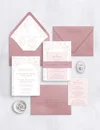 Dusty Rose Floral — BB Letters - Calligraphy and Custom Invitations