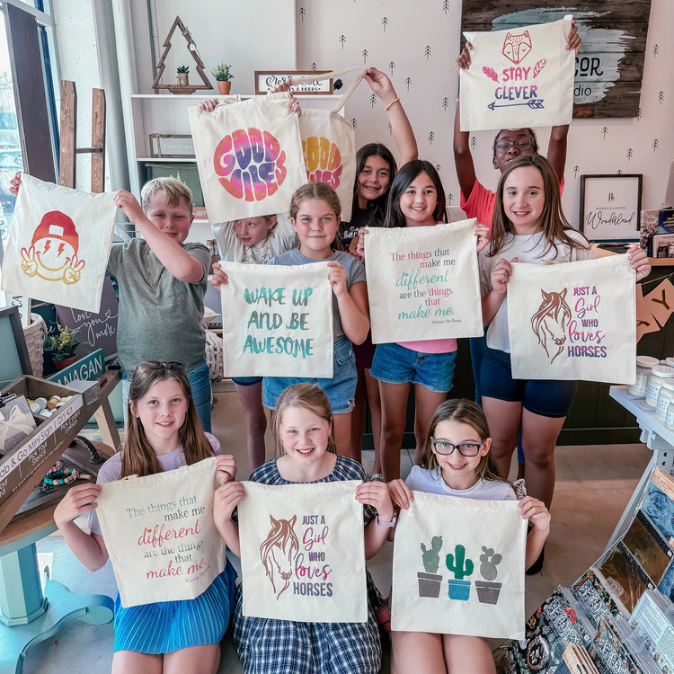 Crafty Kids Birthday Party in Kelowna — Rustic Chalk Decor