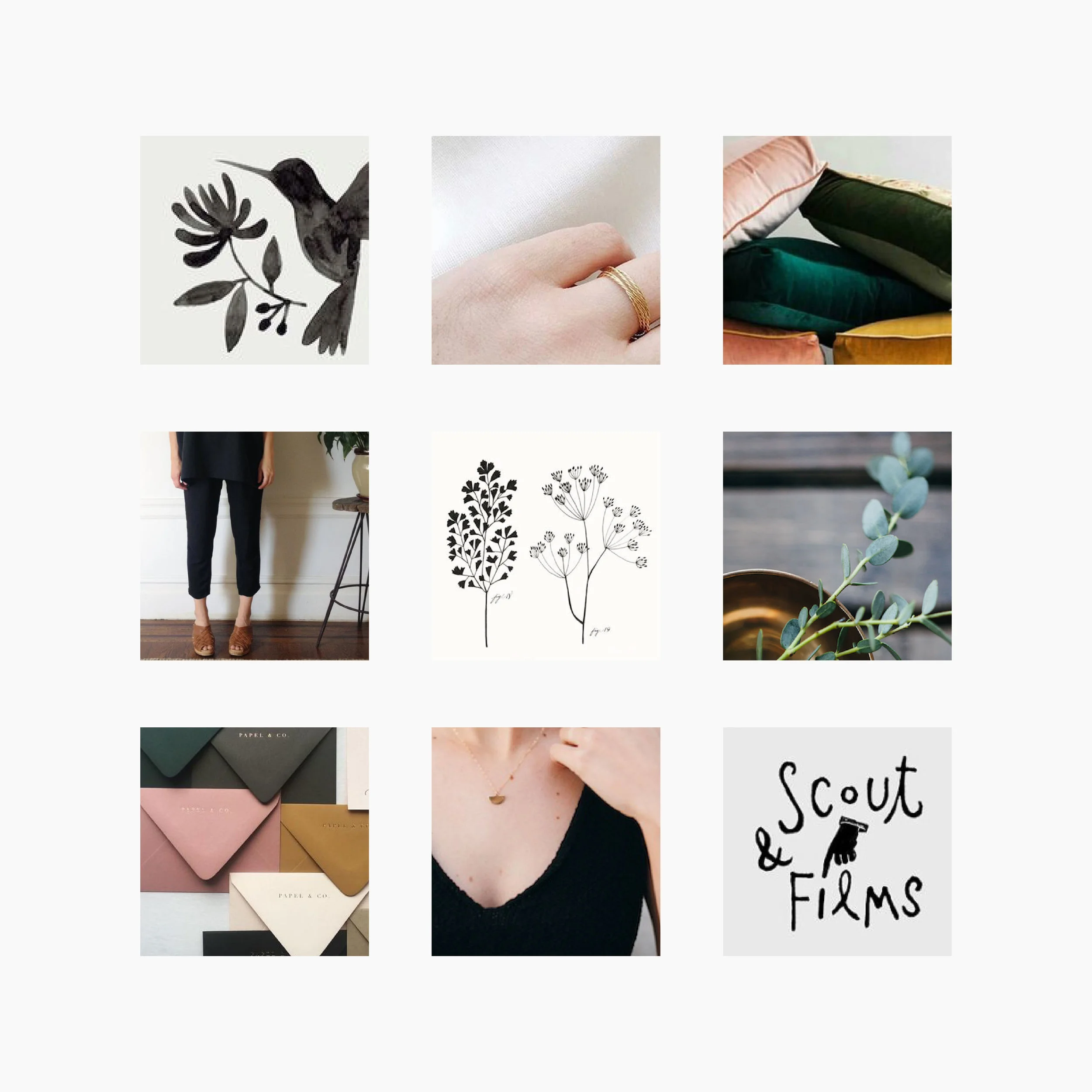 Mood Board / Unique Minimalism — Letterform Creative