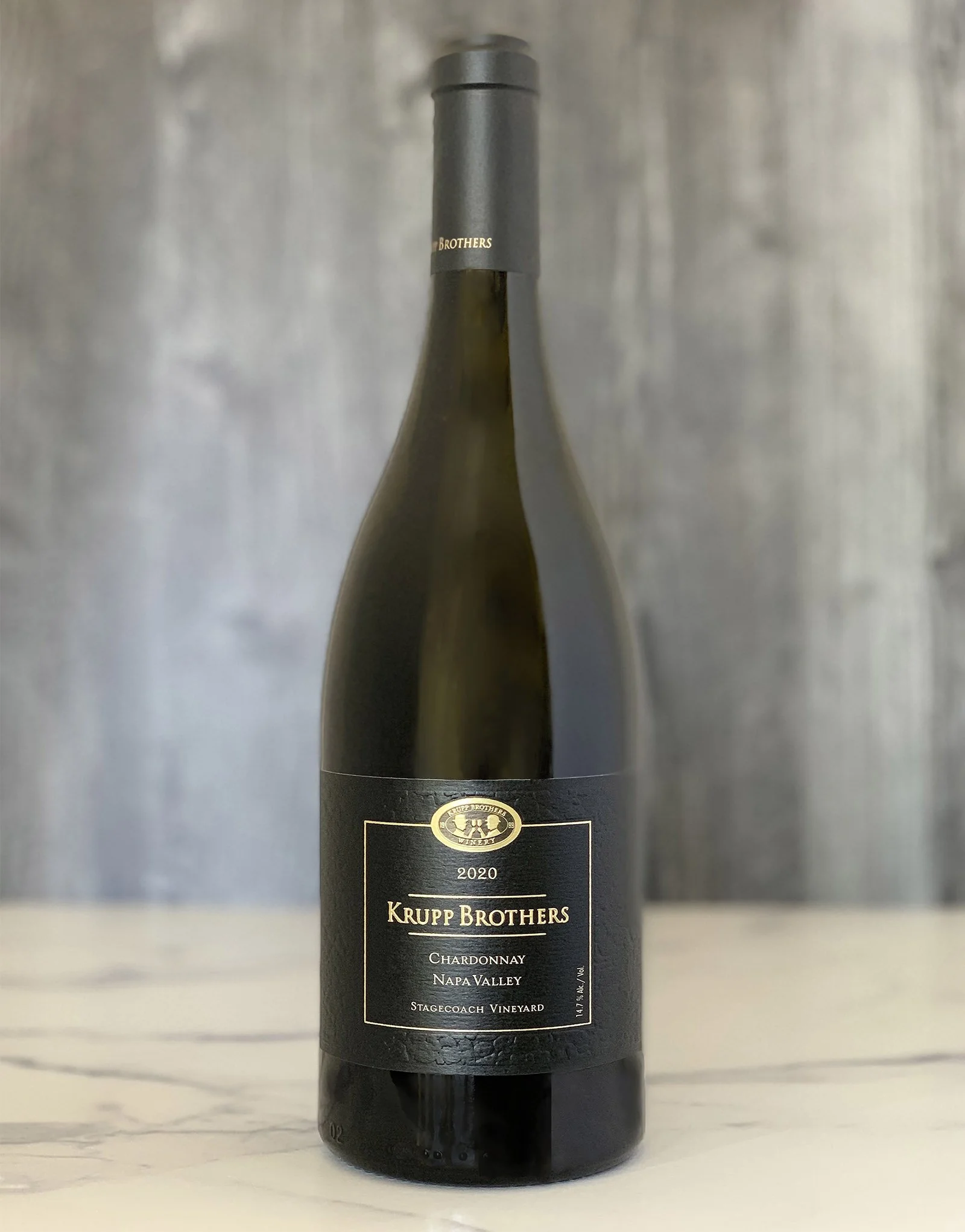 Krupp Brothers Winery label redesign Linn Design Studio