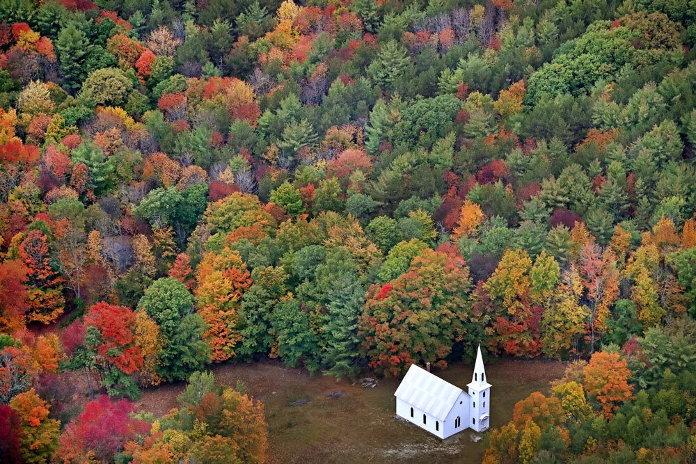 Parsonsfield Union Church — Dorian Color | Hunt's Photo & Video