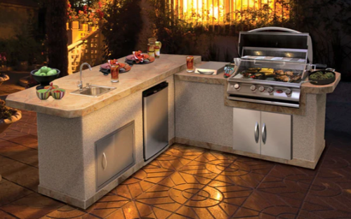 The ultimate guide to L-Shaped Outdoor Kitchens | Outdoor Kitchen Kits ...